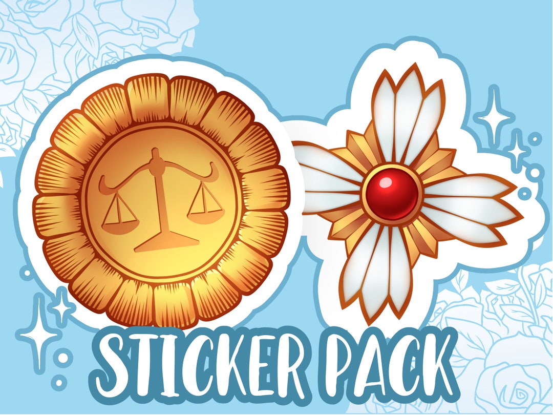ACE ATTORNEY Matte Vinyl Sticker Pack - Lawyer Badges - ( 3 in / 7,6 Cm ...
