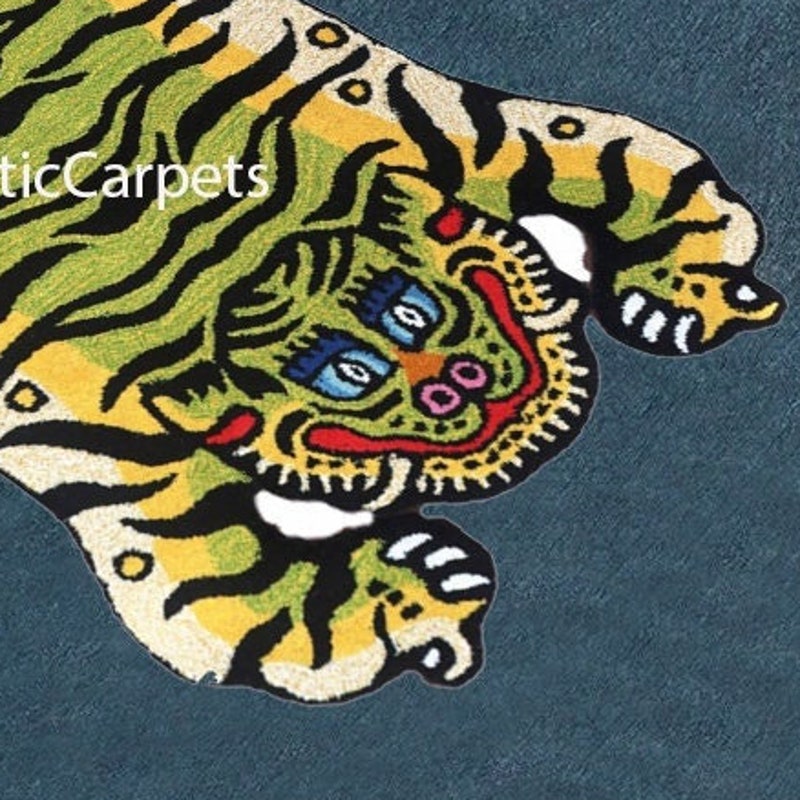 Tiger Rug - Etsy