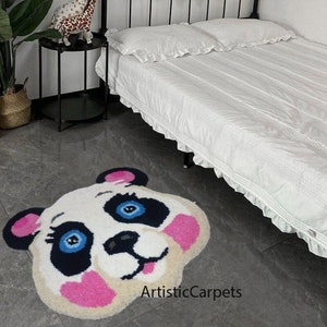 Tufted Panda Rug / Cute Rugs for Bedroom Aesthetic / Rugs for Girls ...