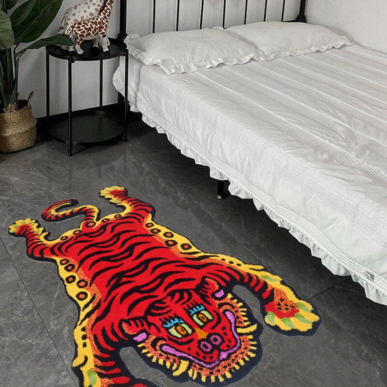 Hand Tufted Tibetan Tiger Rug New Pattern / Animal Rug Carpet - Etsy