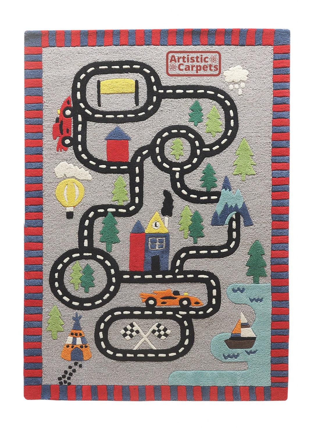 Play Rugs for Kids Bedroom / Race Track Rug / Kids Room Rug / - Etsy