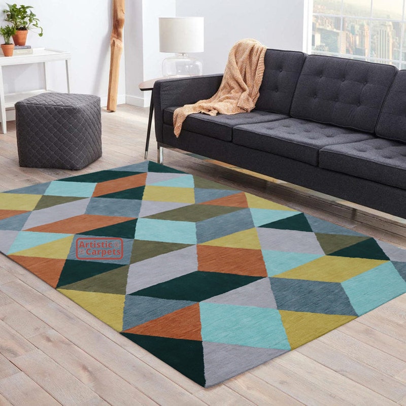 Modern Abstract Rug - Etsy