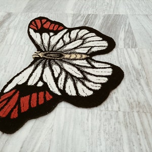 Hand Tufted Butterfly Rug Carpet for Kids Room Living Room Playroom ...