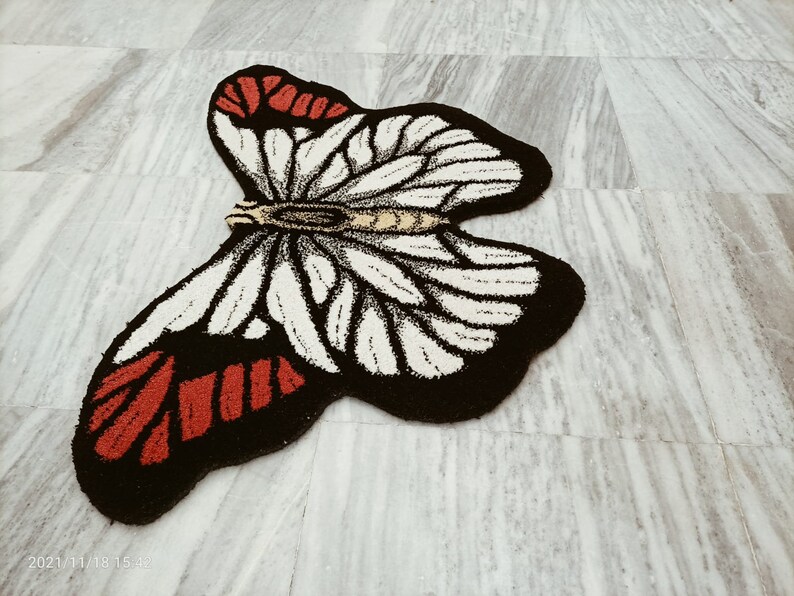 Hand Tufted Butterfly Rug Carpet for Kids Room Living Room - Etsy