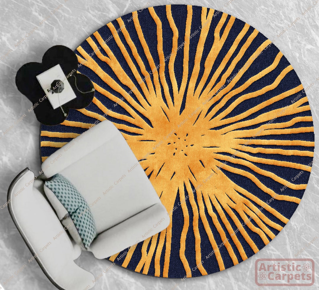 Tufted Round Rug for Living Room, Bedroom, Nursery, Dining Room ...