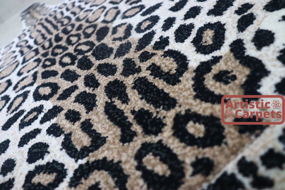 Hand Tufted Leopard Rug for Living Room / Bedroom / Kids Room - Etsy