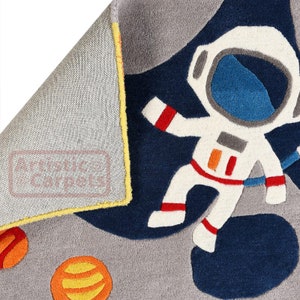 Galaxy Rugs for Bedroom, Space Theme Gifts for Boys, Space Rug Nursery ...