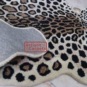 Hand Tufted Leopard Rug for Living Room / Bedroom / Kids Room / Home ...