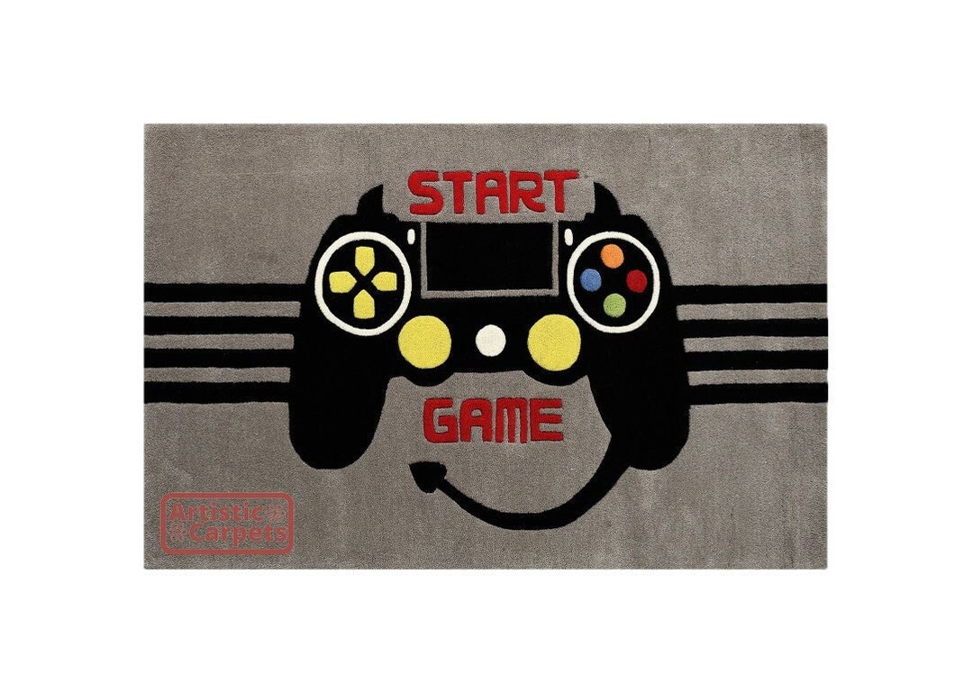 Gamer Rug, Room Rug, Area Rug, Game Controller Rug / Room Decorations ...