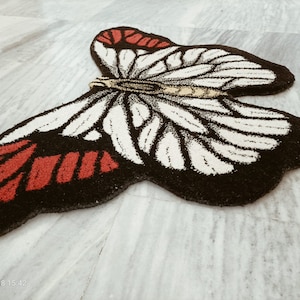 Hand Tufted Butterfly Rug Carpet for Kids Room Living Room Playroom ...