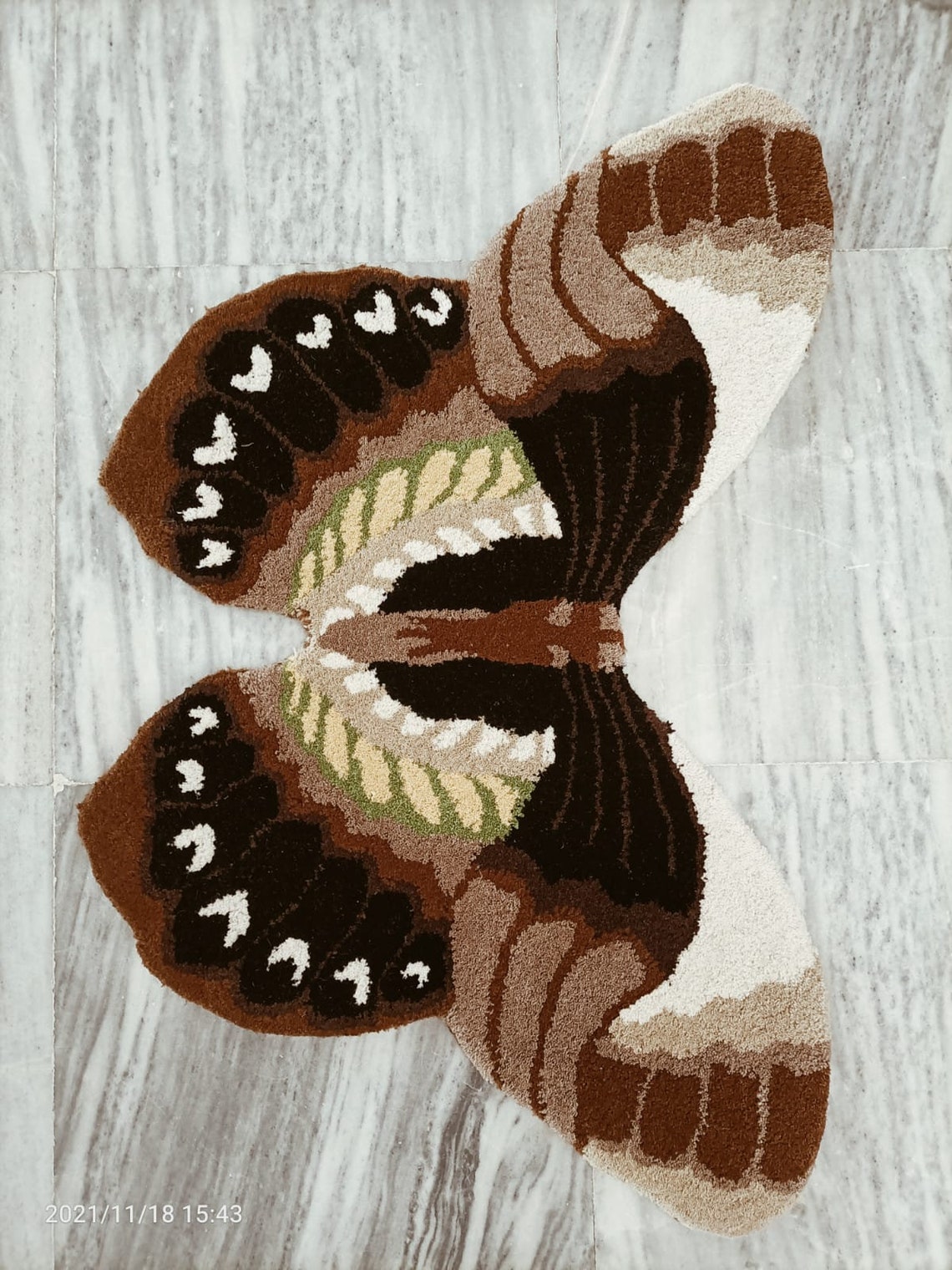 Hand Tufted Butterfly Dark Rug Carpet for Kids Playing Room - Etsy