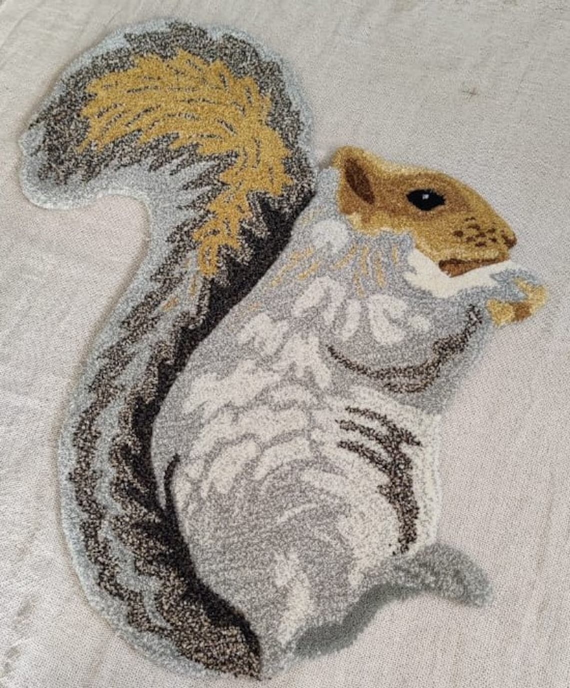 Squirrel Rug Kids Rugs Animal Rug Hand Tufted Rug Carpet Kids | Etsy