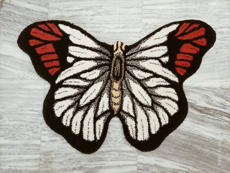 Hand Tufted Butterfly Rug Carpet for Kids Room Living Room - Etsy