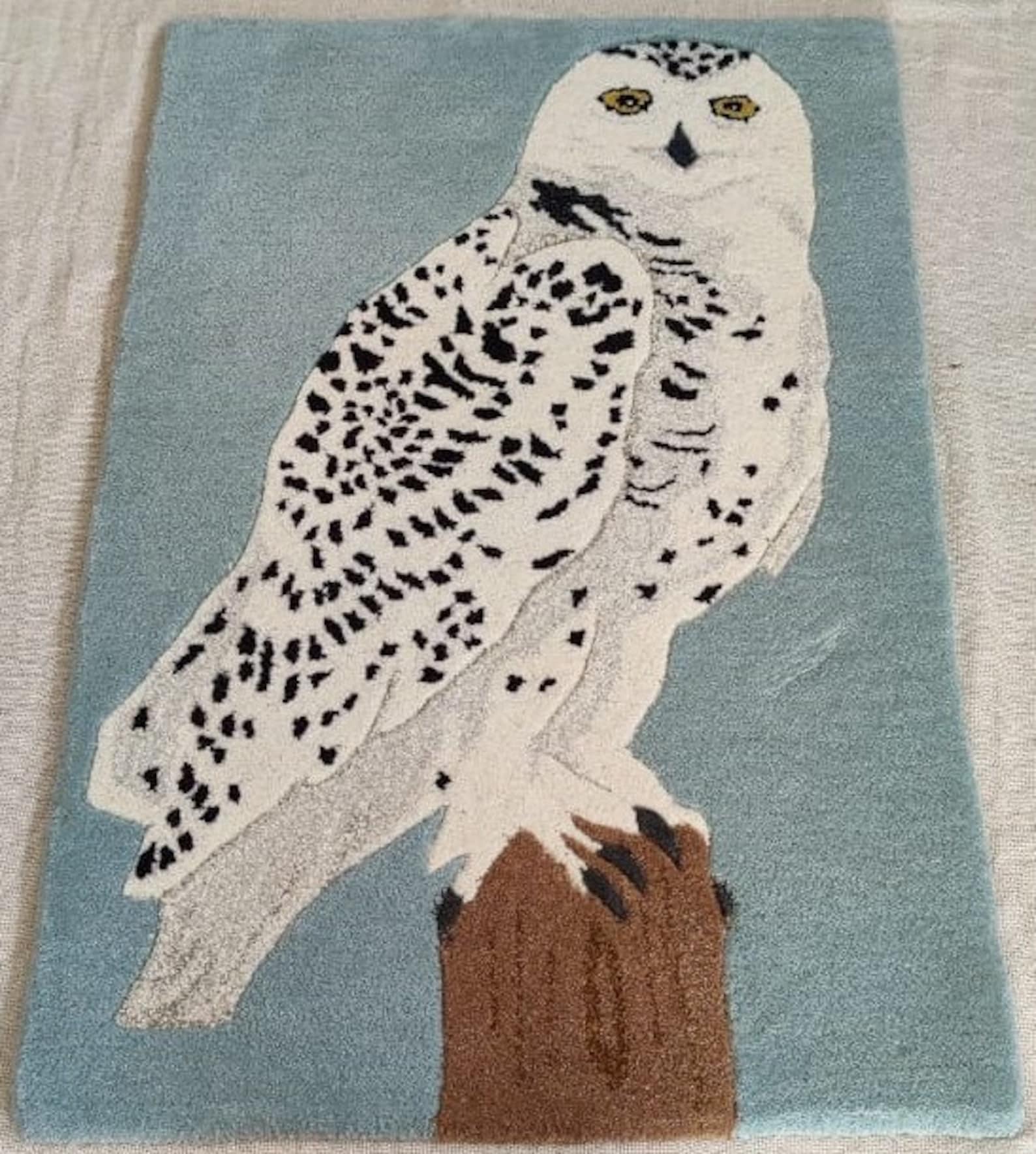 Owl Rug Kids Rug Animal Rug Hand Tufted Rug Home Decor Living | Etsy