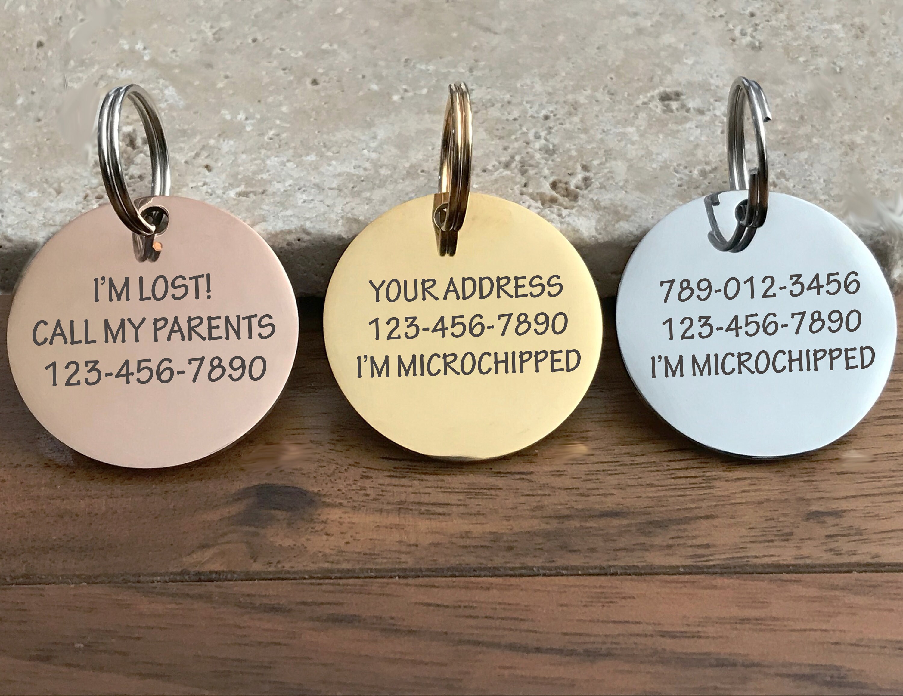 Personalized Pet Tag Custom Engraved Dog Tag Pet ID Tag Cat | Etsy