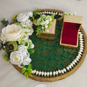 Decorated Ring Platter for Ceremony/wedding Thaal Tray Function Indian ...
