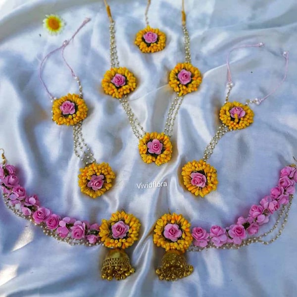 Flower Jewelry Haldi - Etsy