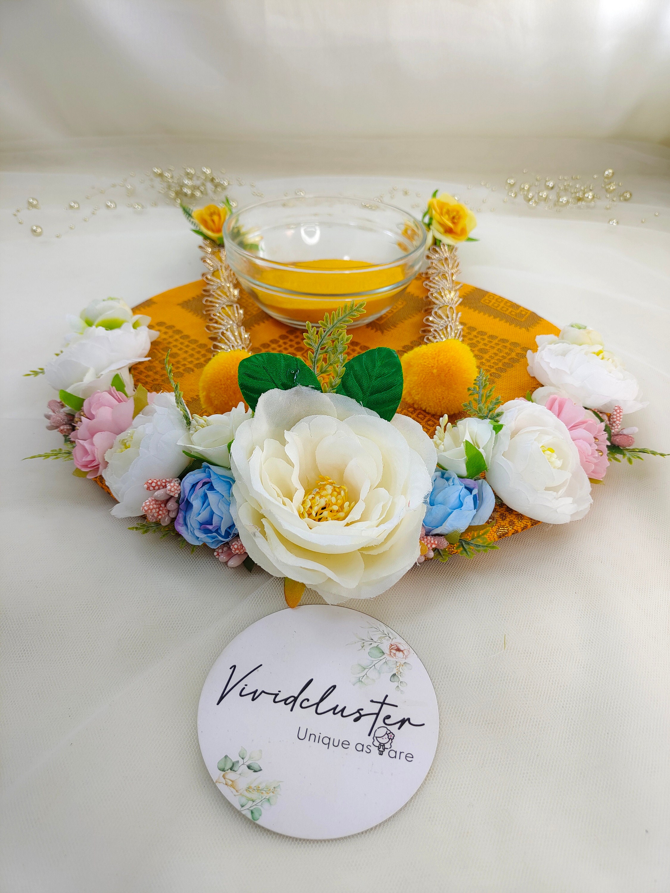 Haldi Mehandi Favour/wedding Occasion Platter for Haldi Function ...