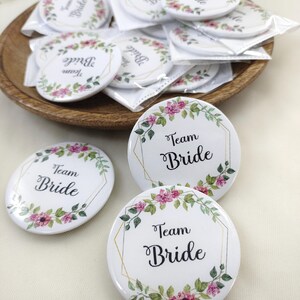 Wedding Team Bride Badges for Sangeet Bridal Favor for Girls Stylish ...