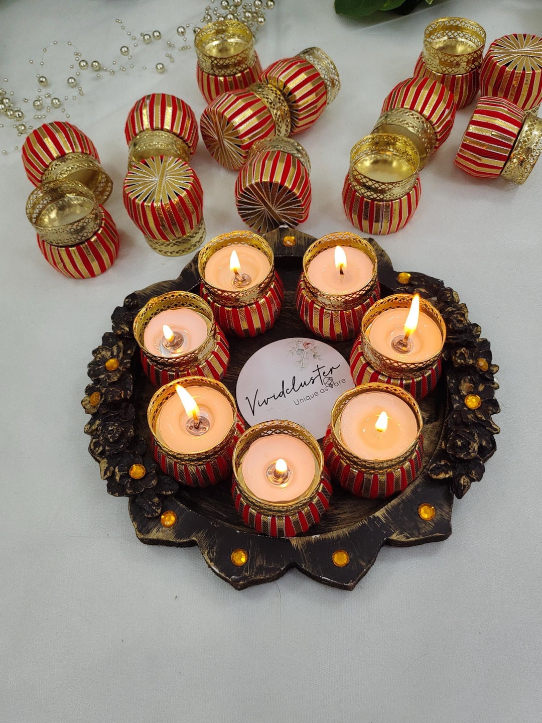 Tea Light Holder for Diwali| Diya Candle Holder| Indian Festival Decor ...