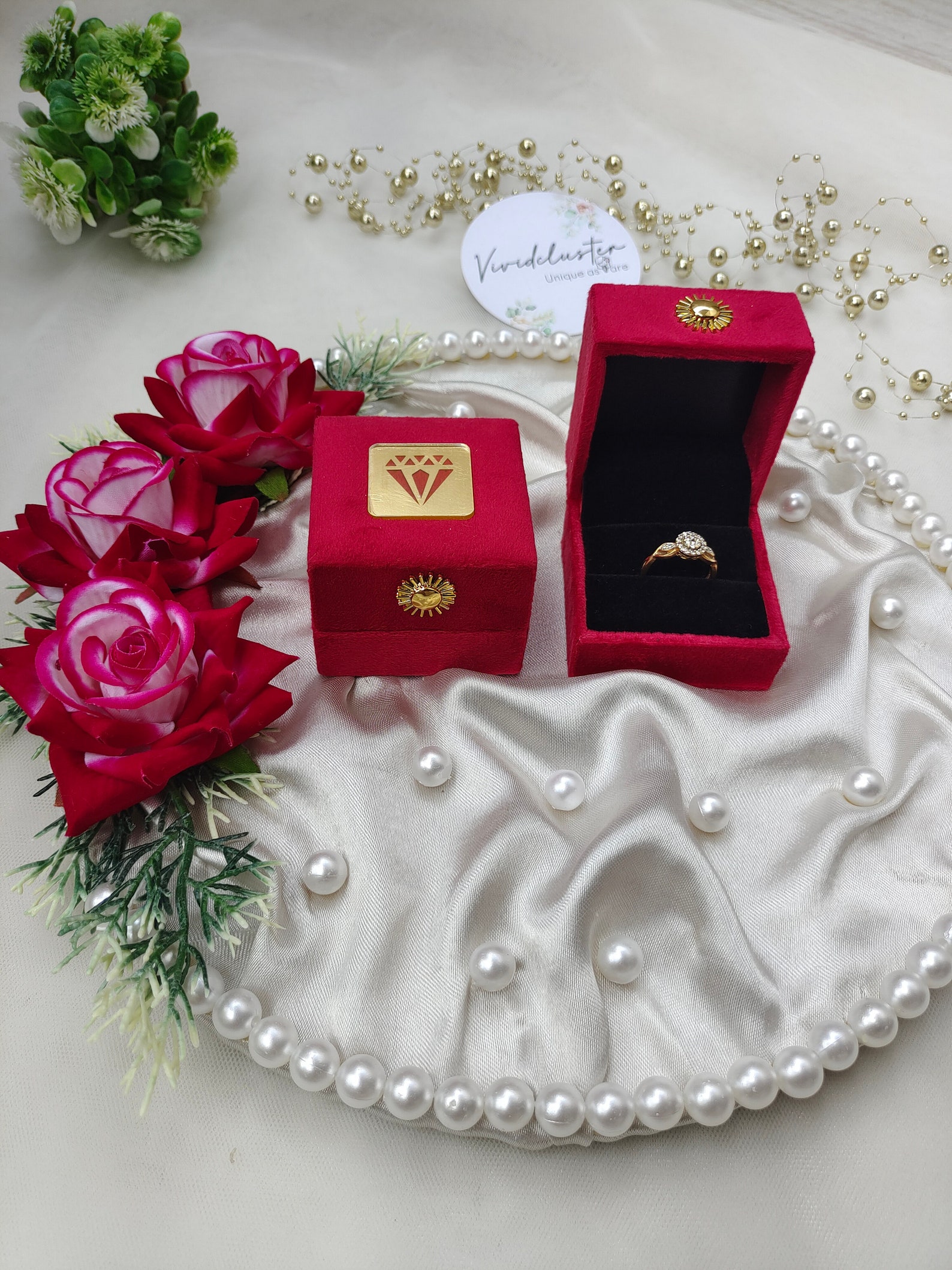 Engagement Handcrafted Tray Set/bride and Groom Platter,nikkah Ring ...