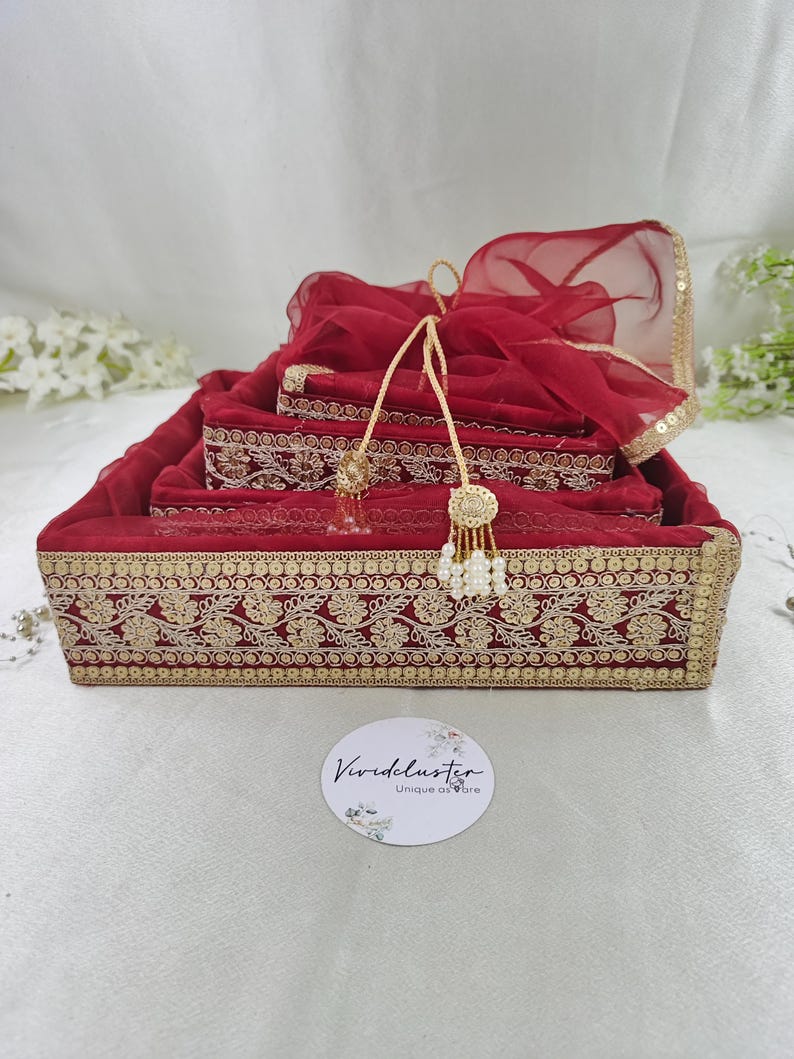 Lohri Function Trousseau Packing, Rectangular MDF Base, 6x8x10x12 Inch ...