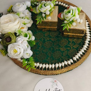 Decorated Ring Platter for Ceremony/wedding Thaal Tray Function Indian ...