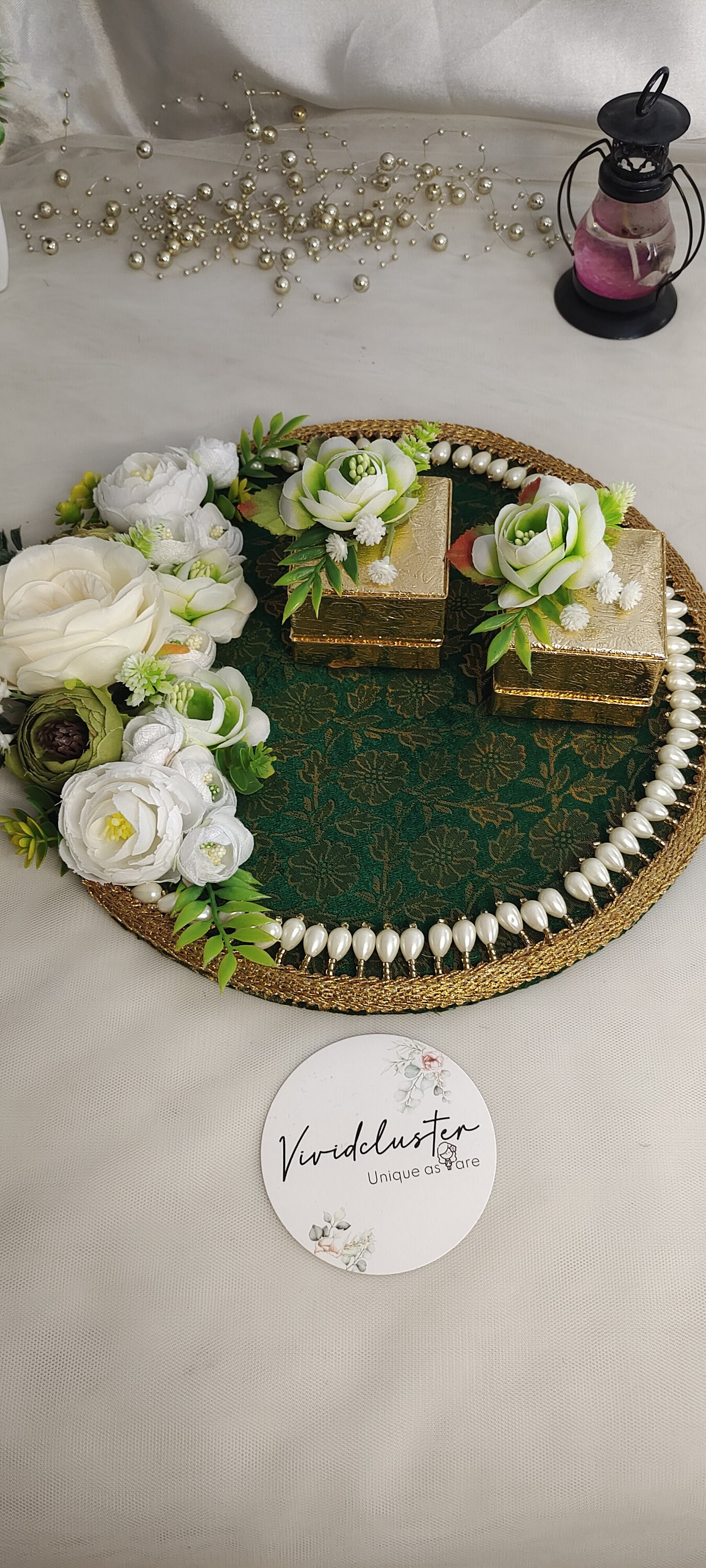 Decorated Ring Platter for Ceremony/wedding Thaal Tray Function Indian ...