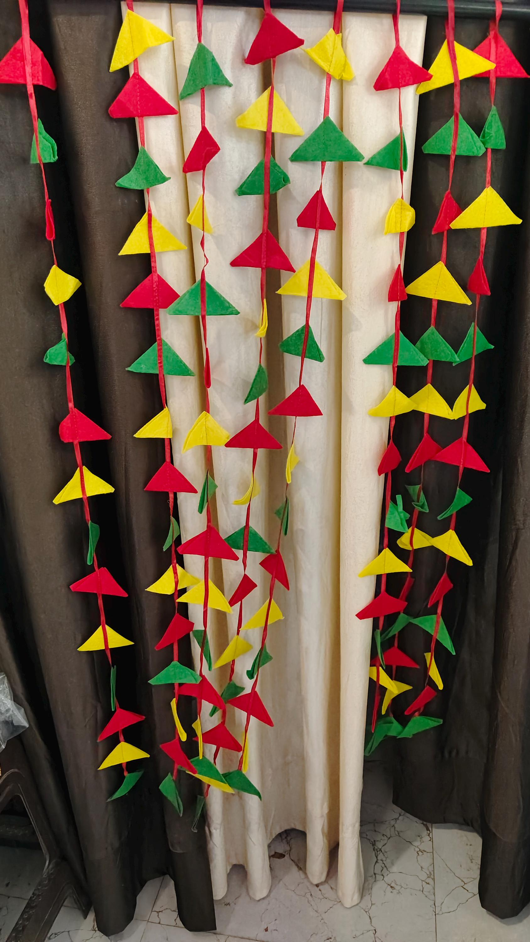 Tassel Hanging Décor| Wedding Party & Haldi Mehndi Backdrop| Colorful ...