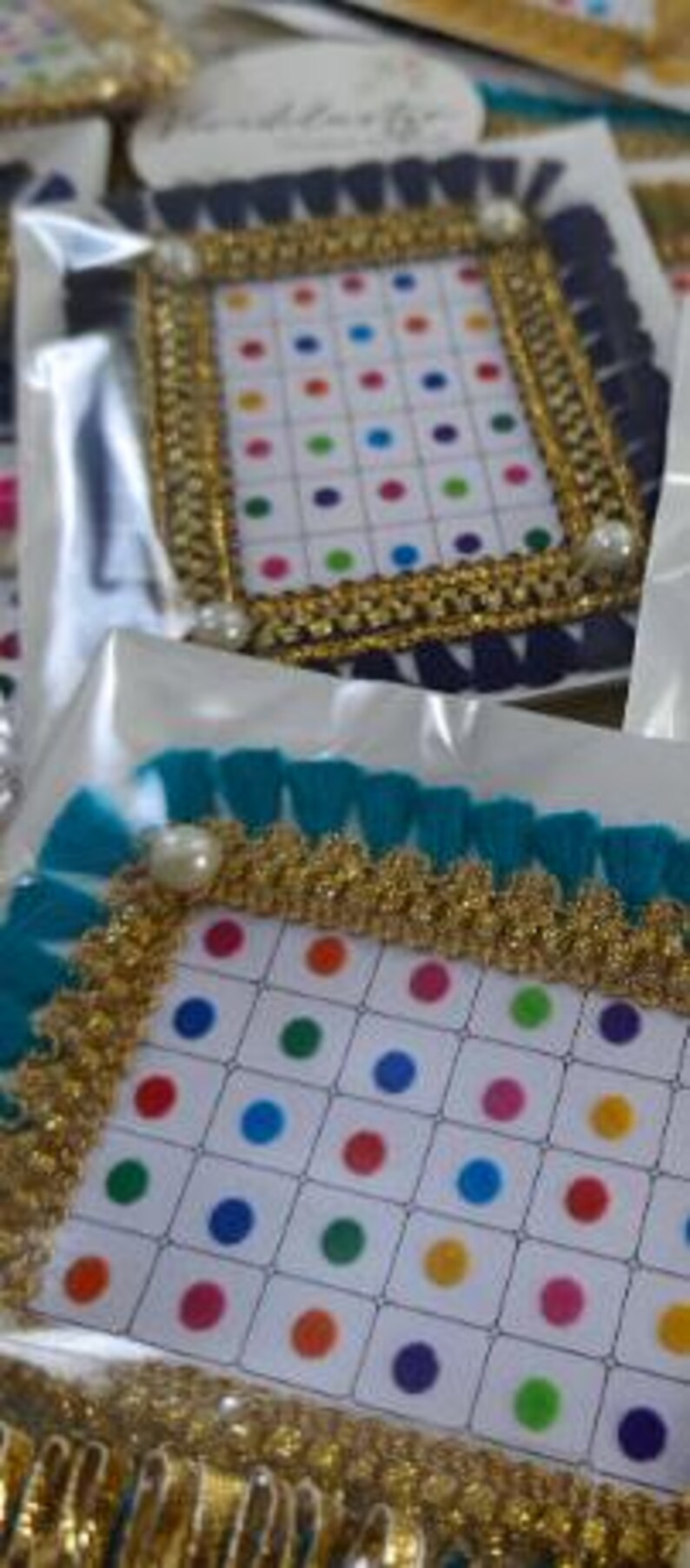 Colorful Bindis for Wedding Favors,mehandihaldi Sangeet Ladies Favors ...