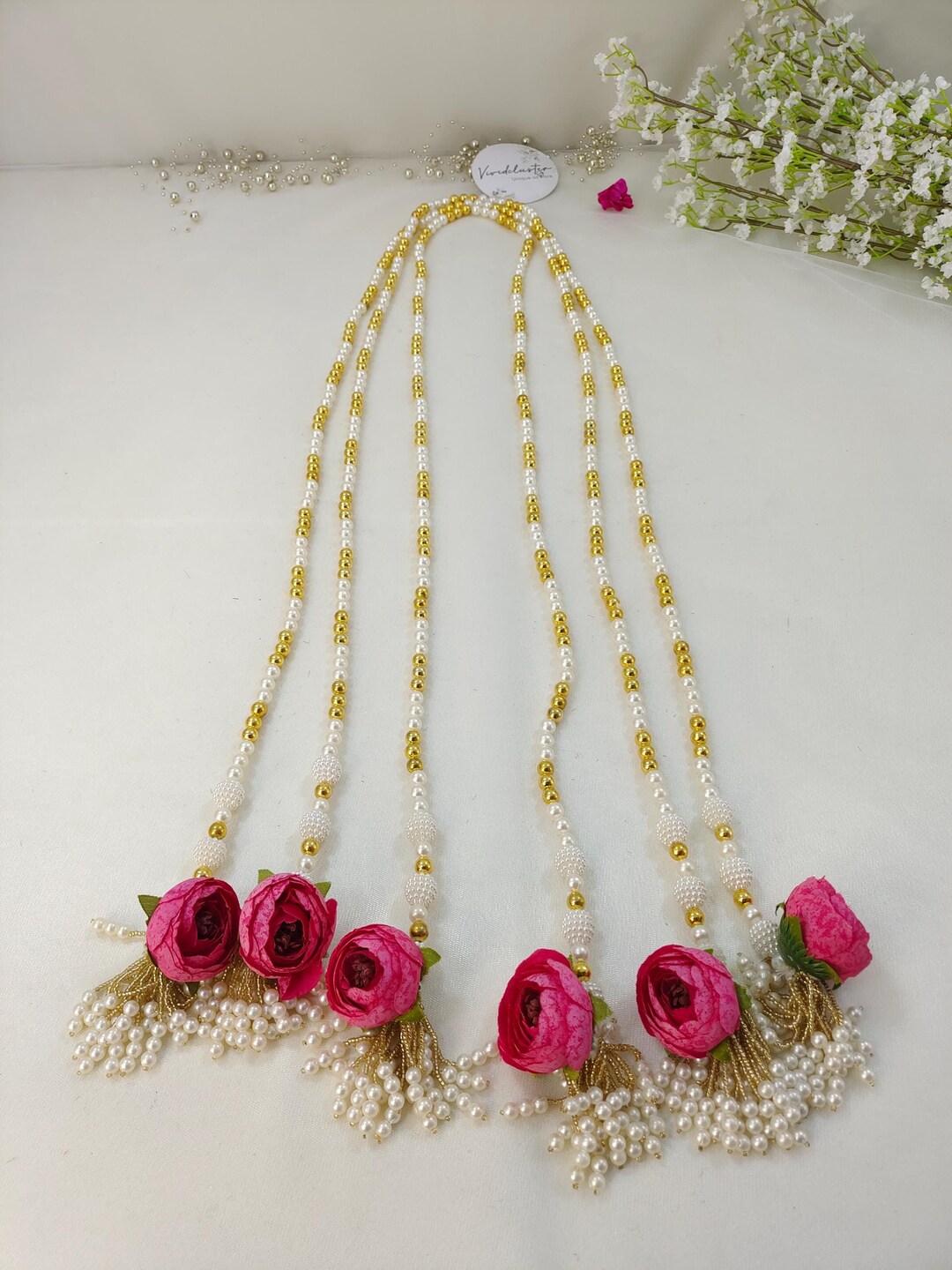 Milni Mala for Groom/guests Baarat Swagat Garland Salami Haar Indian ...