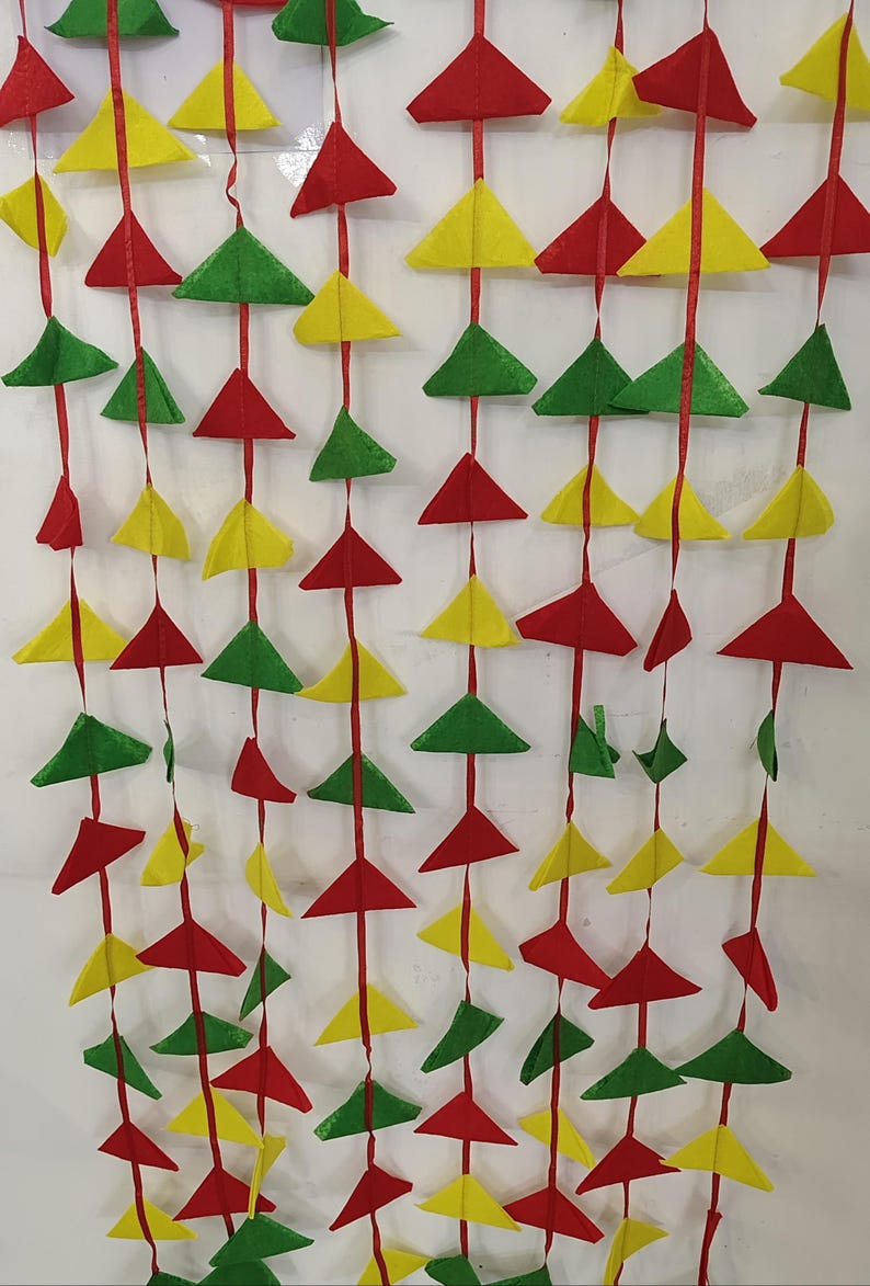 Tassel Hanging Décor| Wedding Party & Haldi Mehndi Backdrop| Colorful ...