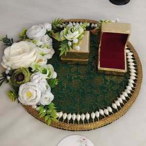 Decorated Ring Platter for Ceremony/wedding Thaal Tray Function Indian ...