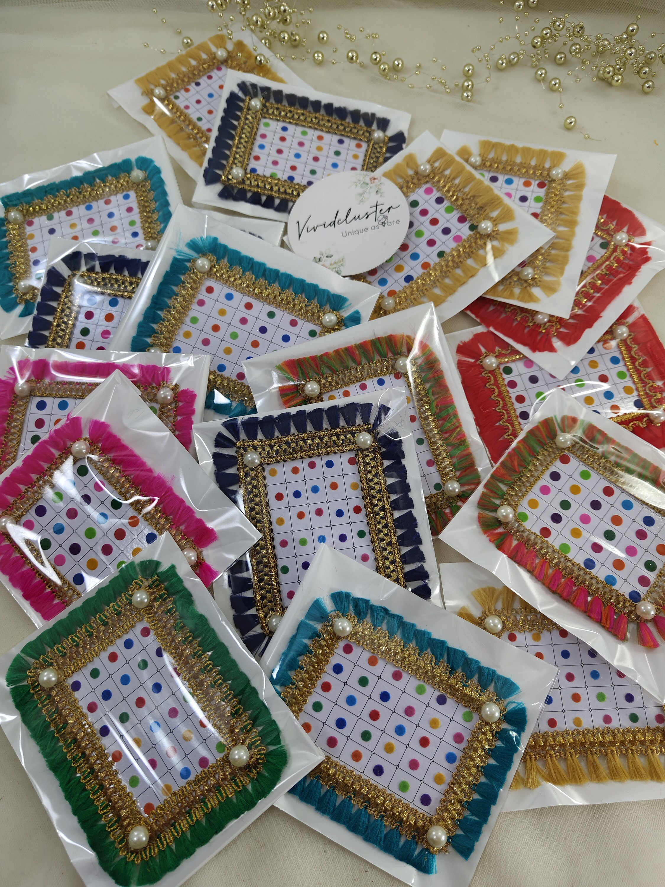 Colorful Bindis for Wedding Favors,mehandihaldi Sangeet Ladies Favors ...