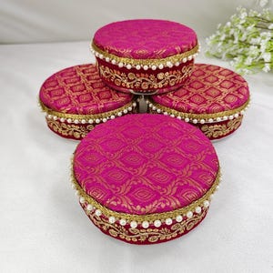 Handmade Flat Laddu Boxes for Weddings Stylish and Functional Best for ...