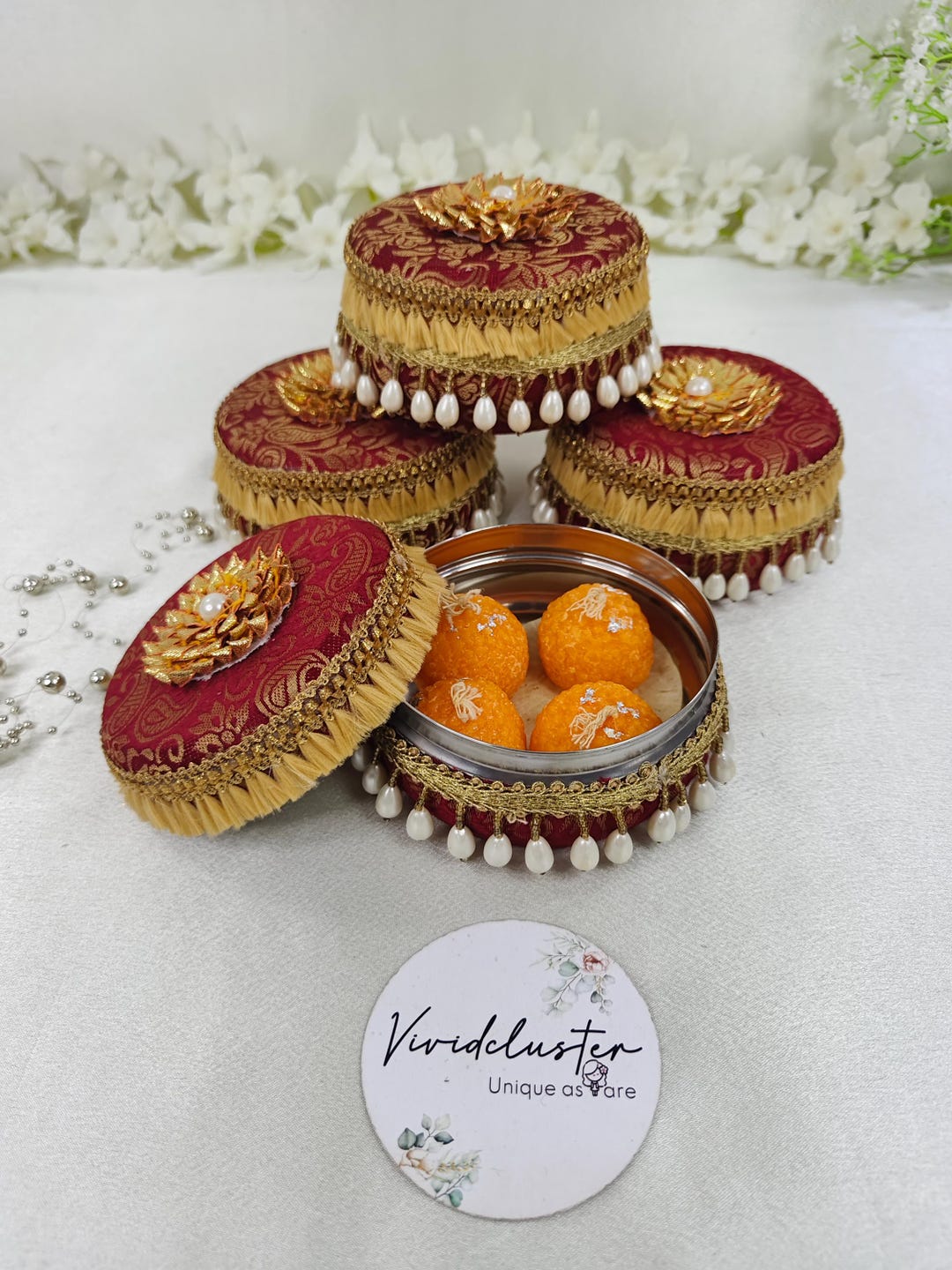 Steel Laddu Boxes Bhajji Favor Gift for Guest Wedding Favour Family ...