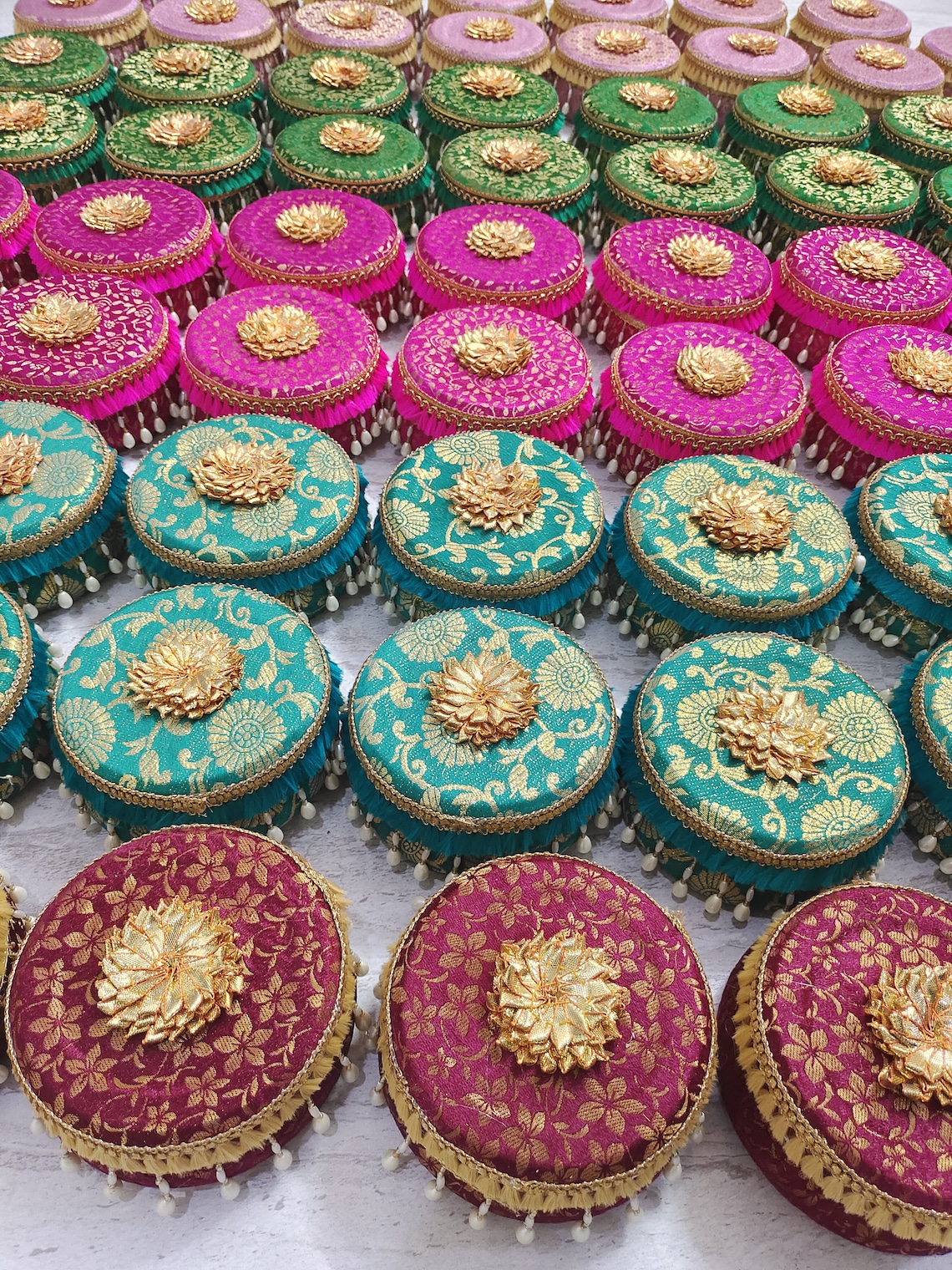 Handmade Steel Ladoo Boxes for Gifting/giveaway/favours/invitation ...