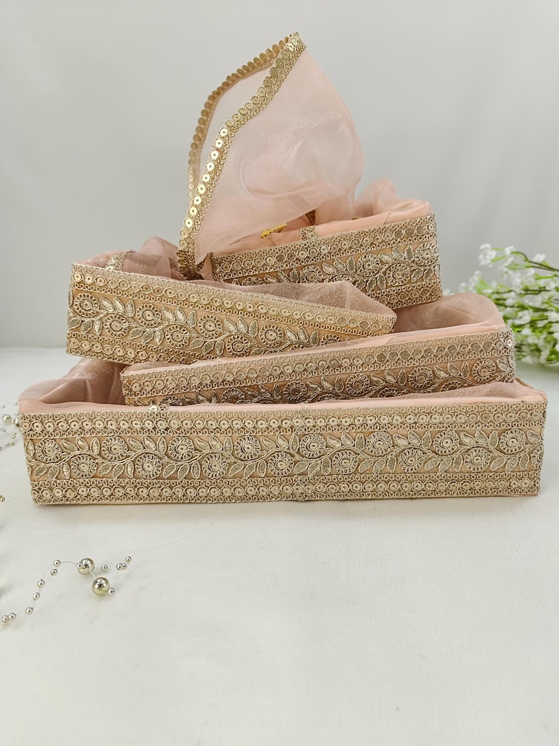 Happy Vals Day Tray Hamper, Rectangular Cardboard Base, Set: 4, (pink ...