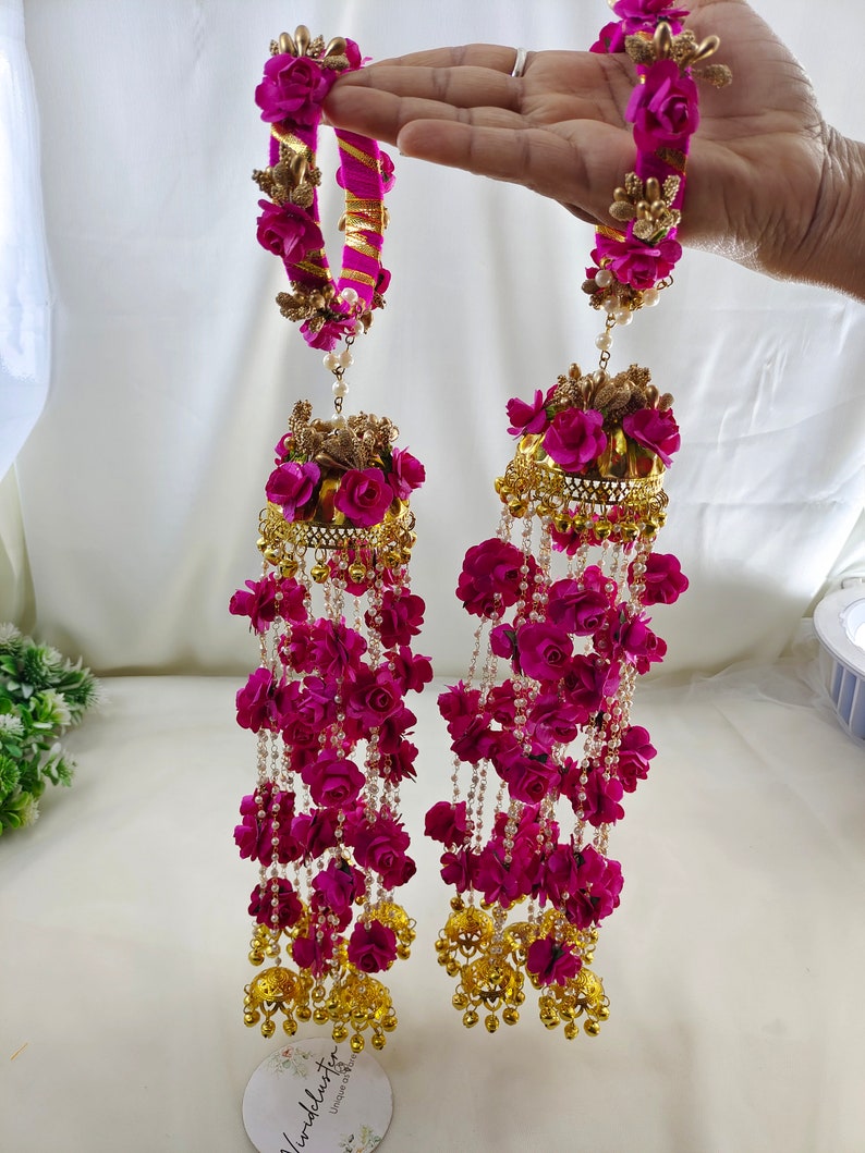 Handmade Bridal Kalire: Floral Wedding Accessory - Etsy