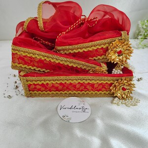 Shagun Tray Set Wooden Gift Box-punjabi Accessories, Welcome Gift ...