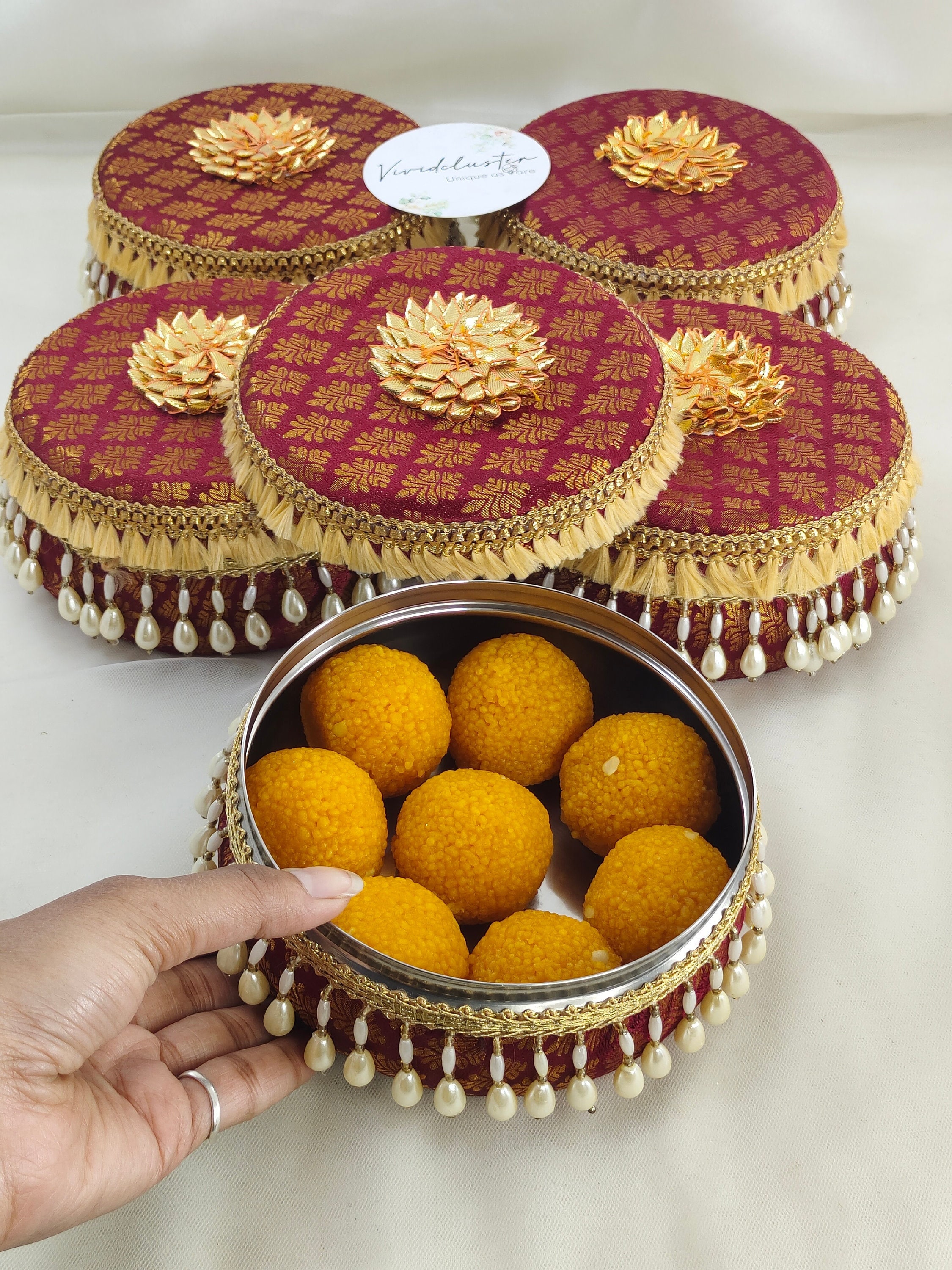 Indian Wedding Favour Box/return Gift Pooja-sweet Box Nikkah Favour/guest Shagun Gift Hindu ...