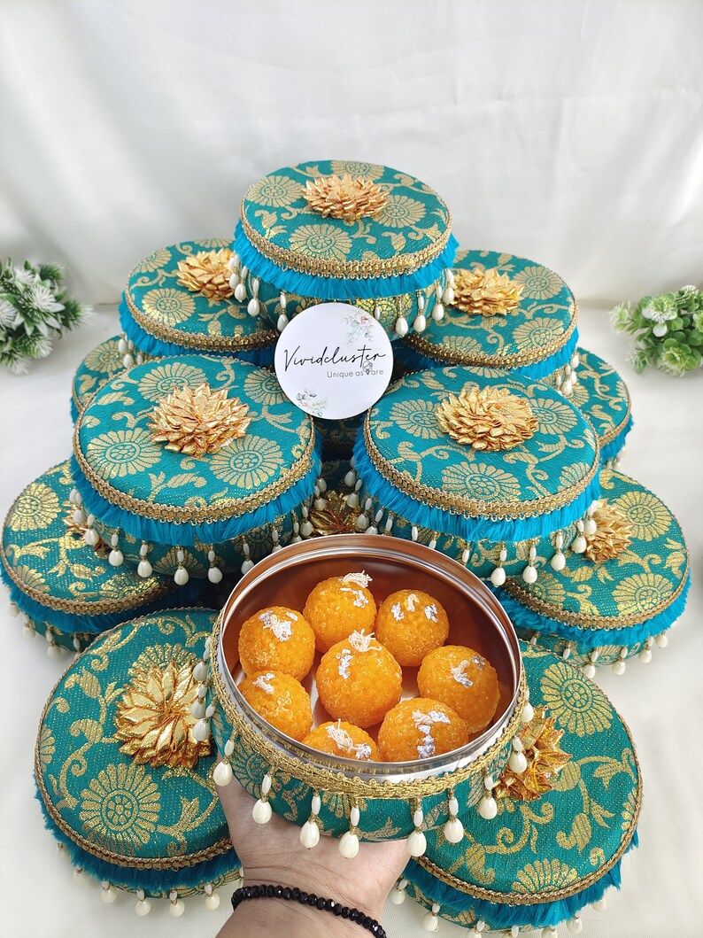 Handmade Steel Ladoo Boxes for Gifting/giveaway/favours/invitation ...