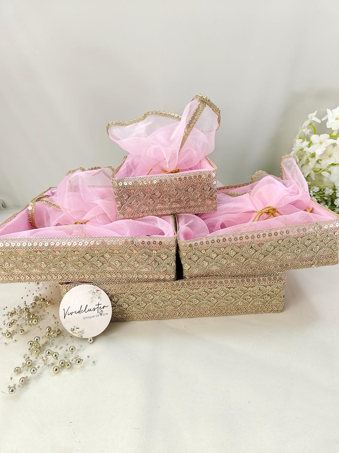 Happy Pongal Gift Hamper Basket, MDF Fabric Base, Set of 4 - Etsy