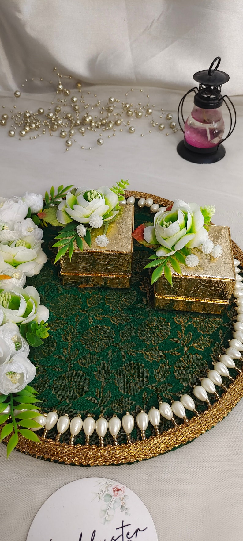 Decorated Ring Platter for Ceremony/wedding Thaal Tray Function Indian ...