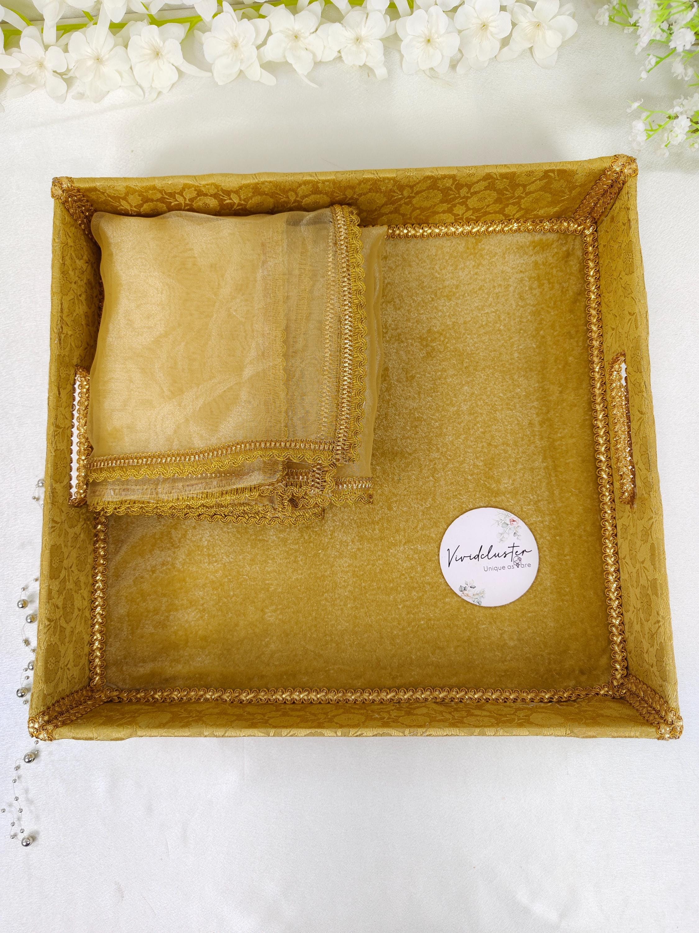 Shahi Shagun Tray With Cover Diwali Gift Trays Baby Shower Gifts Bridal ...