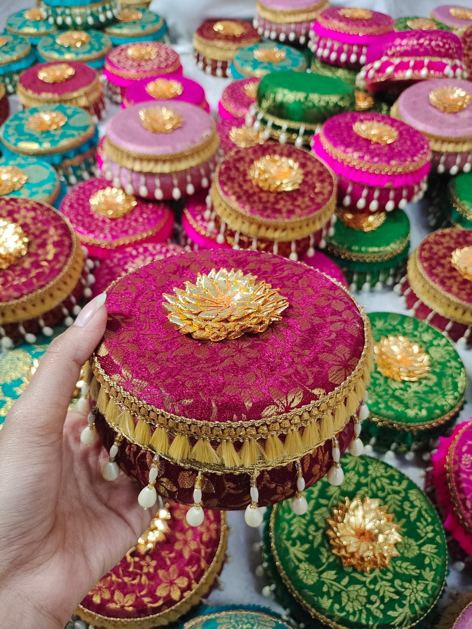 Handmade Steel Ladoo Boxes for Gifting/giveaway/favours/invitation ...