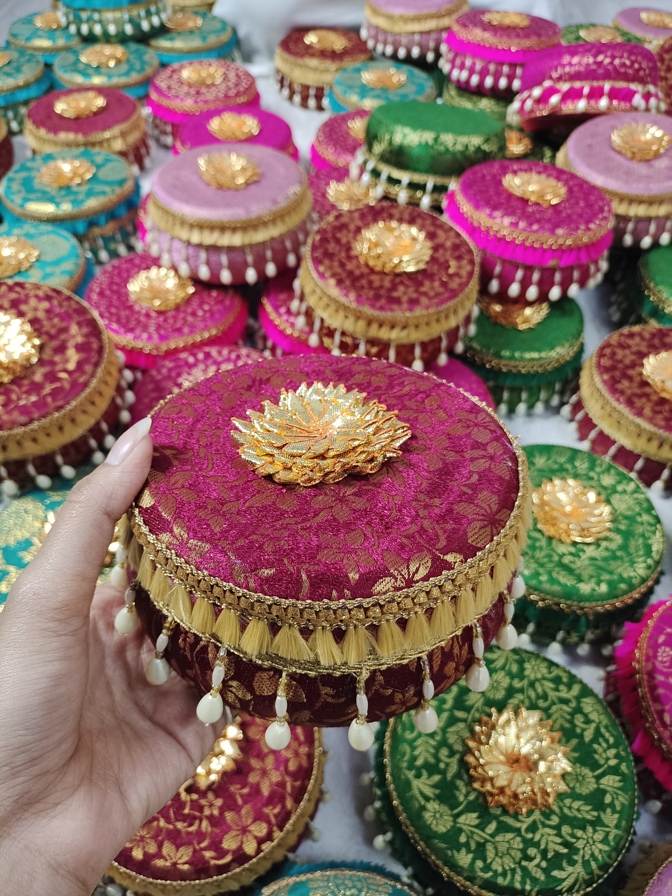 Handmade Steel Ladoo Boxes for Gifting/giveaway/favours/invitation ...