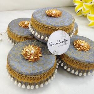 Handmade Steel Ladoo Boxes for Gifting Giveaway Favours Invitation ...