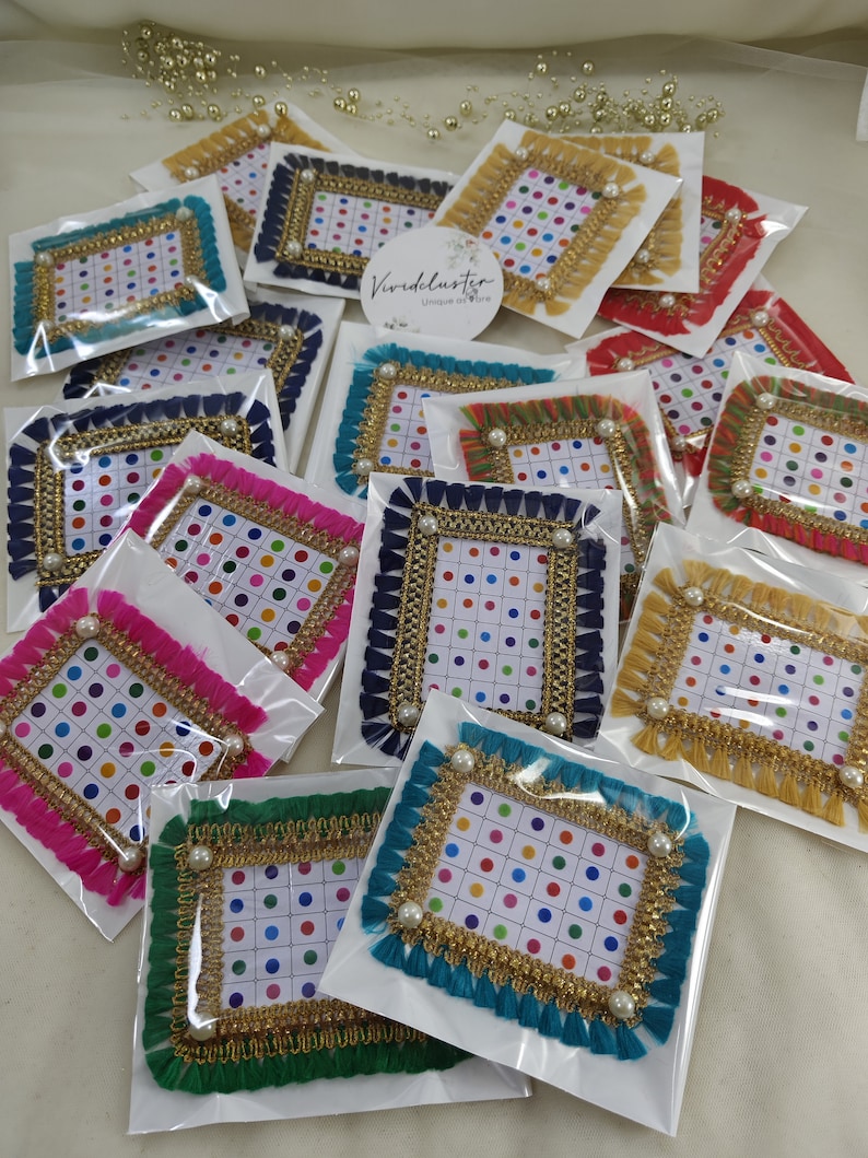 Teej Return Gift Ideas Bindi: Lace, Assorted, 4-inch, (pack of 1 ...