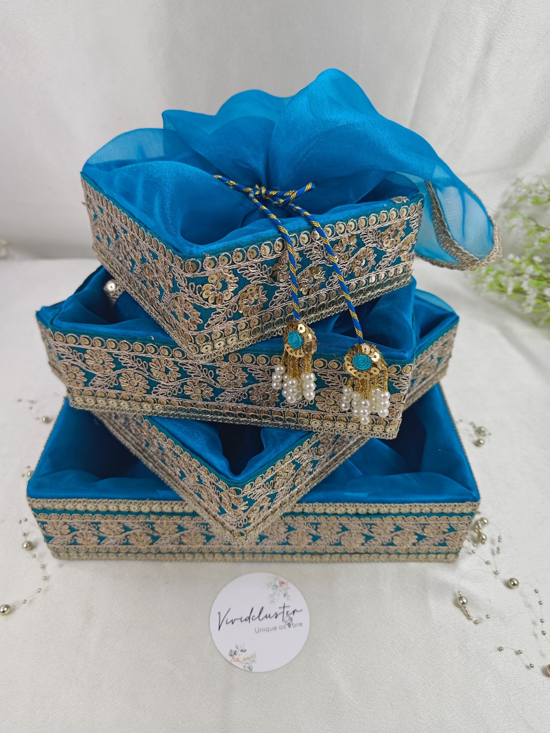 Hamper Tray | Decorative Trays | Fabric Wrapped MDF Tray | Luxury Gift ...